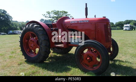vintage "david brown" cropmaster vintage tractor at ploughing match ...