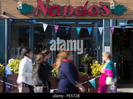 Nando's restaurant sign logo Stock Photo - Alamy