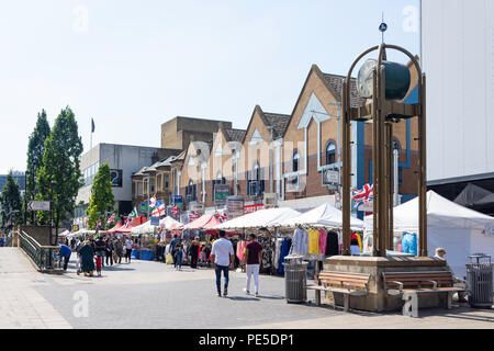 Street market stalls, Ilford High Road, Ilford, London Borough of ...