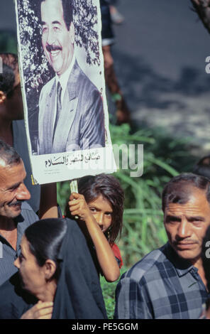Baghdad, Iraq - October 1995 - Marches and rallies in the streets of ...