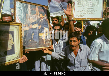 Baghdad, Iraq - October 1995 - Marches and rallies in the streets of ...
