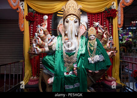 Statue of the Hindu deity Ganesh, the elephant-headed god, at the ...