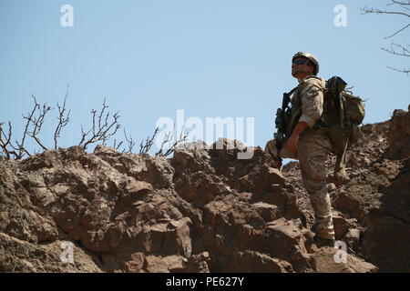 ARTA BEACH, Djibouti (Sept. 30, 2015) U.S. Marine Staff Sgt. Jacob ...