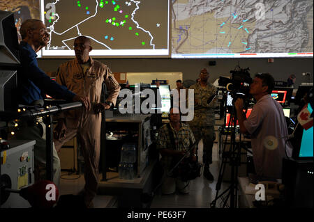 Combined Air Operations Center (CAOC) at Al Udeid Air Base, Qatar Stock ...