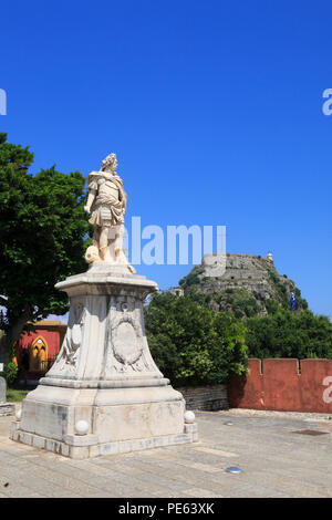 Travel to Greece - Greece - Corfu island - Statue of Achilles in the ...