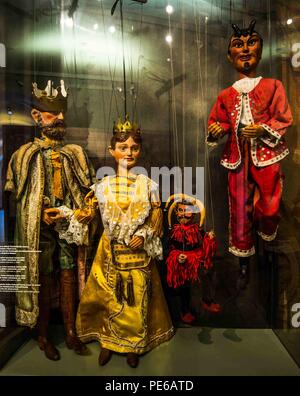 Pilsen, Pilsen, Czech Republic . 13th Aug, 2018. Various puppets can be ...