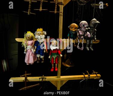 Pilsen, Pilsen, Czech Republic . 13th Aug, 2018. Various puppets can be ...