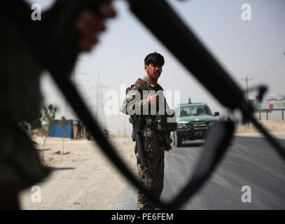 Highway checkpoint in Afghanistan Stock Photo - Alamy
