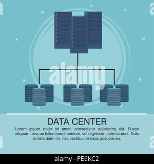 Data center poster with informaton Stock Vector Image & Art - Alamy