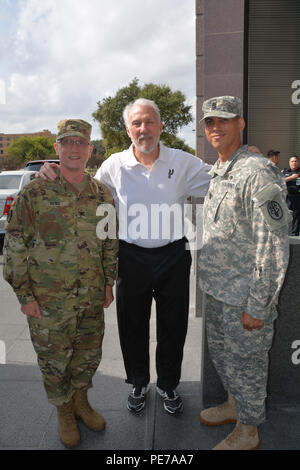 BAMC Commander Col. Evan Renz and Command Sgt. Maj. Tabitha Gavia ...