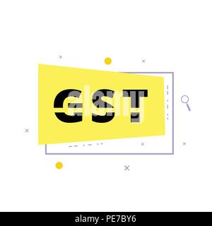 GST banner. Vector illustration Stock Vector Image & Art - Alamy