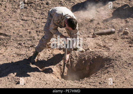 Sgt. Brendan Campbell, on-the-job trainee, Explosive Ordnance Disposal ...