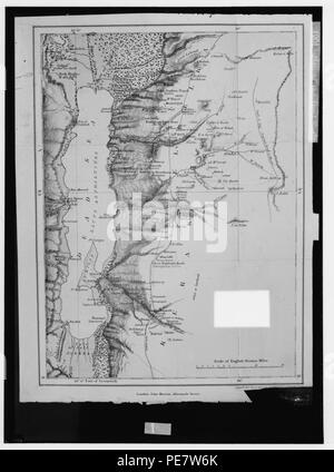 Around the Dead Sea. Map of the Dead Sea Stock Photo - Alamy