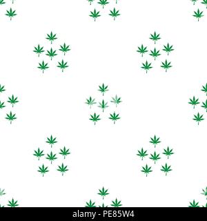 Weed Marijuana seamless pattern vector cannabis leaf isolated wallpaper ...