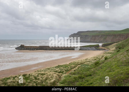 Cattersty sands at Skinningrove on the Cleveland Way coast path, North ...