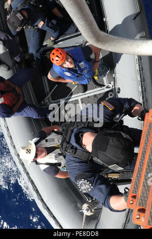 Jacob's ladder, Military Sealift Command, ocean surveillance ship ...