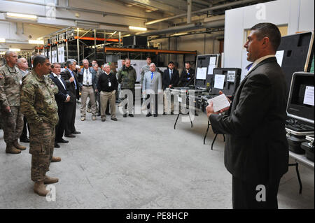 (From Right) Carl Giles, director of Instrumentation Training Analysis ...