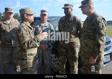 From left, Maj. Gen. Anthony Hale, commanding general of the Army ...