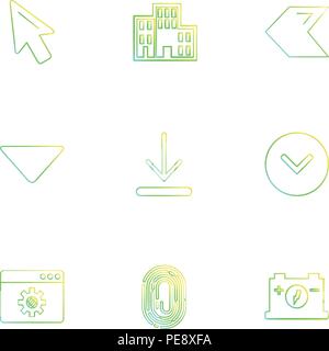 pointer , download , thumb impression , back , arrows , directions ...