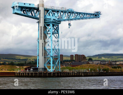 John Browns shipbuilding industry on the River Clyde in Glasgow Singer ...