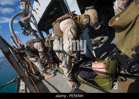 A Special Amphibious Reconnaissance Corpsman, or SARC, provides ...