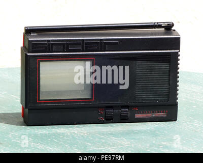 The Sinclair first handheld flat-screen pocket-sized television Stock ...