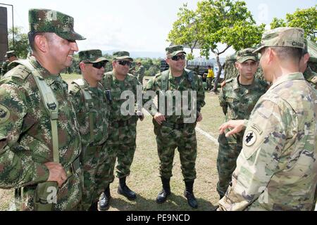 Maj. Gen. K.K. Chinn, commanding general of U.S. Army South, gives ...