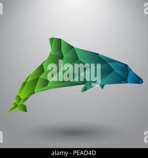 Dolphin from triangles Stock Vector Image & Art - Alamy