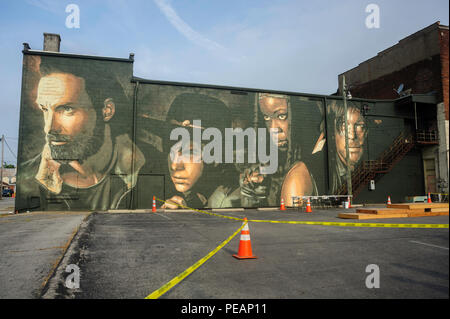 Walking Dead Mural in Cynthiana Kentucky Stock Photo - Alamy