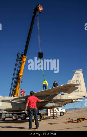 On November 19, 2015, contractors loaded the horizontal stabilizer of ...