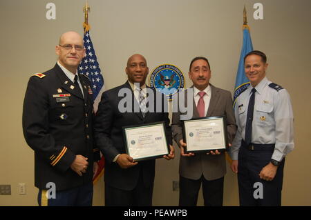 Col. James Groark, Ordnance School acting commandant, and Retired Maj ...