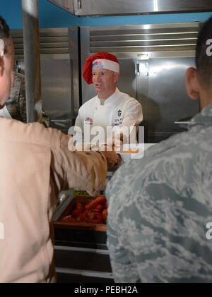 Chief Master Sgt. Thomas Good, 379th Air Expeditionary Wing command ...