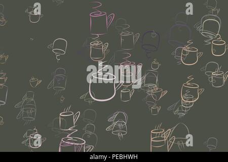 Illustrations of coffee cup. Good for web page, wallpaper, graphic ...