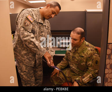 Former drill sergeant Master Sgt. Clyde Harris, deployable command post ...