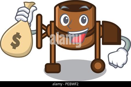 With money bag mixer character cartoon style Stock Vector Image & Art ...