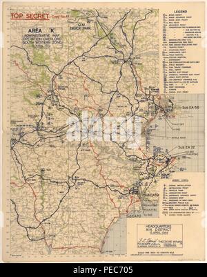 Area 'K' : administrative map Operation Overlord South Western Zone, 15 ...
