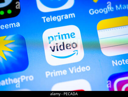 Amazon Prime Video app icon Stock Photo - Alamy