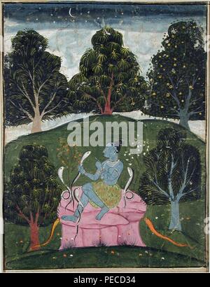 'Asavari Ragini of Malkos Raga' is a classical Indian painting from the ...