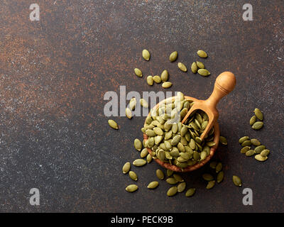 orange pumpkin isolated on brown background, empty space for text Stock ...