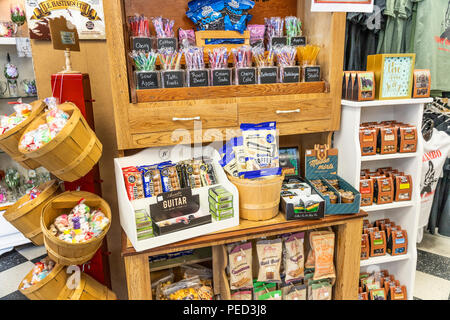 Display of candies in the Sweet! candy store at The Island recreation ...