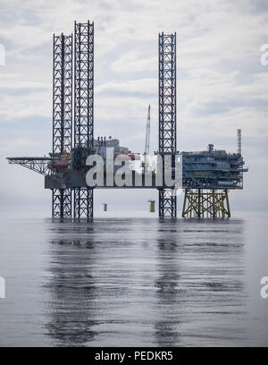 Atlantic Amsterdam jacked up adjacent to Offshore Substation (OSS) Z01 ...