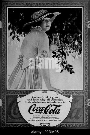 Vintage 1900’s Coca Cola advertisement ‘Drink Coca Cola there’s nothing ...