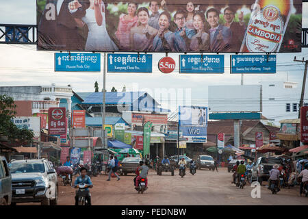 the city centre of the Town of Anlong Veng in the province of Oddar ...