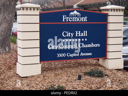 City of Fremont, California sign Stock Photo - Alamy