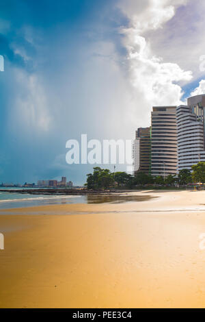 FORTALEZA, BRAZIL - MARCH 1, 2018: Coast Line of Fortaleza, Ceara State ...