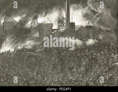 British Coal miners mine workers off to work Granville Colliery miners ...
