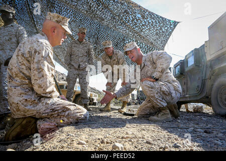 Lieutenant Col. David J. Hart, commanding officer of 1st Battalion, 7th Marine Regiment, 1st ...