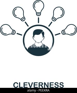 Cleverness icon. Simple element from project management icons ...