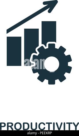 Productivity creative icon. Simple element illustration. Productivity ...