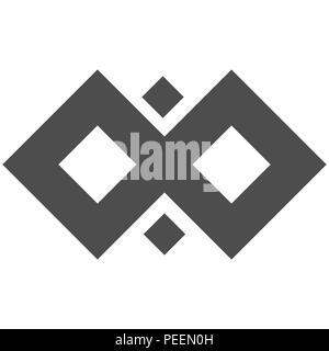 Infinity symbol loop. Figure 8 icon, eternity logo sign in original ...